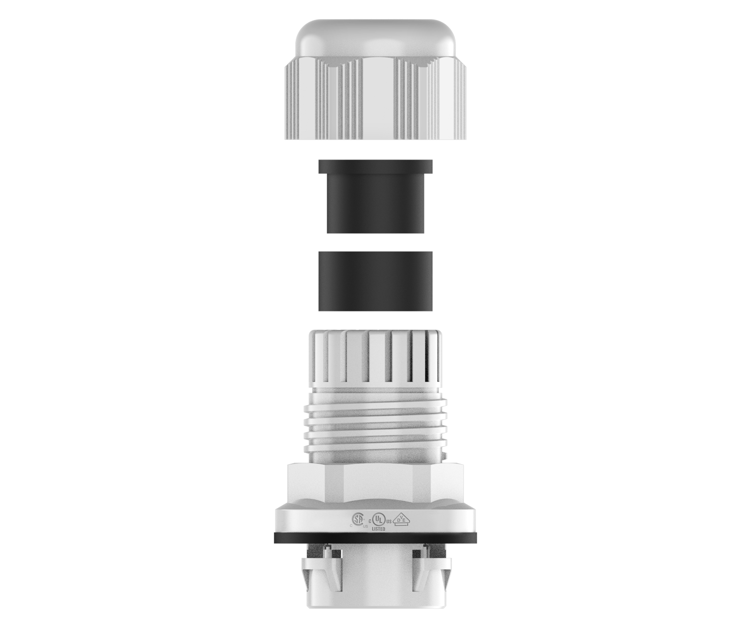 Snap-In Plastic Cable Glands No Locknut | Bimed